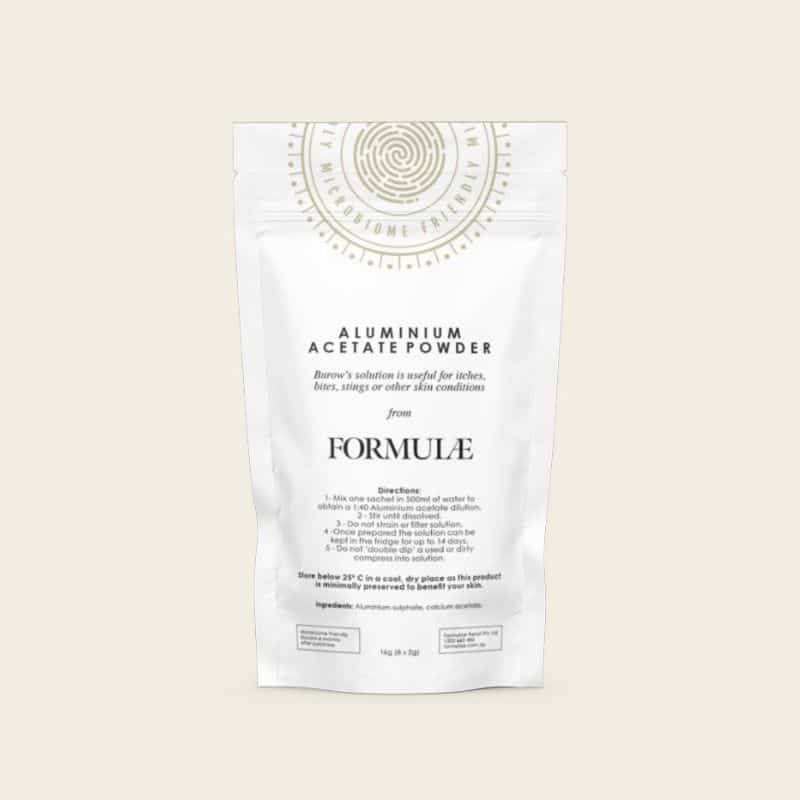 Aluminium Acetate (Burrows Solution) Powder - Formulae Albury